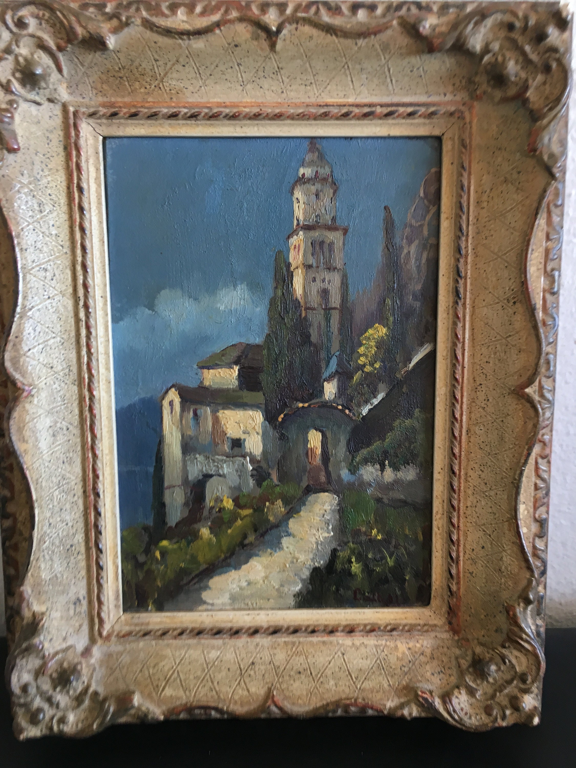 Gattelli Dardo (gottardo Gattelli) Italian Painter Signed Oil on Board ...