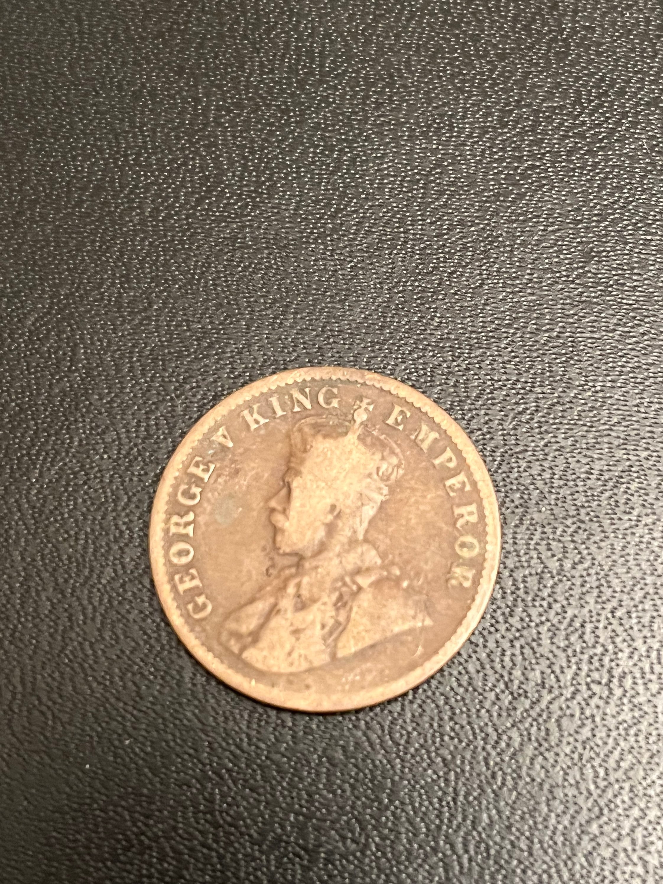 Bronze One Quarter Anna Coin of King George V of Calcutta (kolkata ...