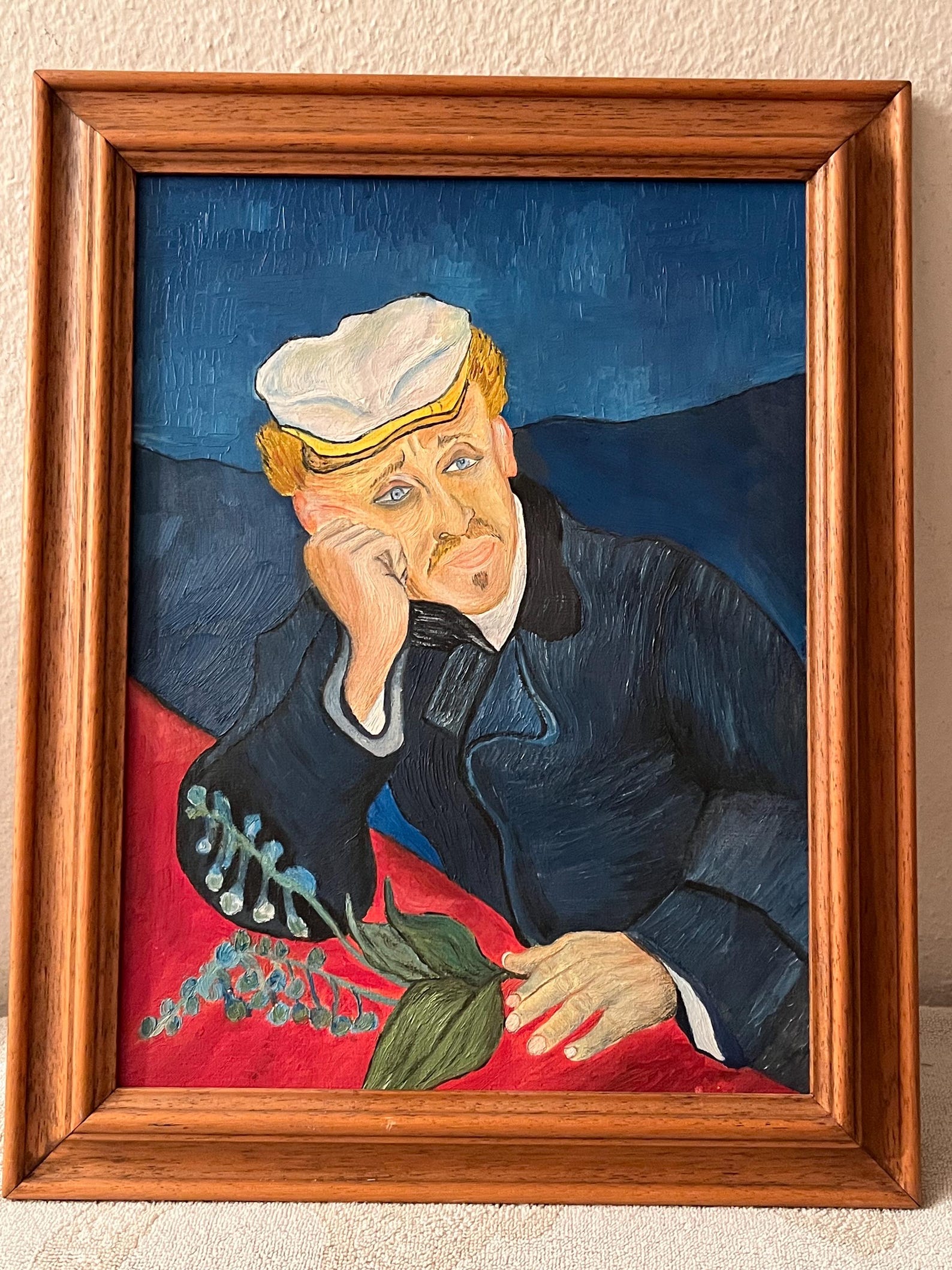 Portrait of Doctor Gachet. A Replica Painting After Vincent Van Gogh - Etsy