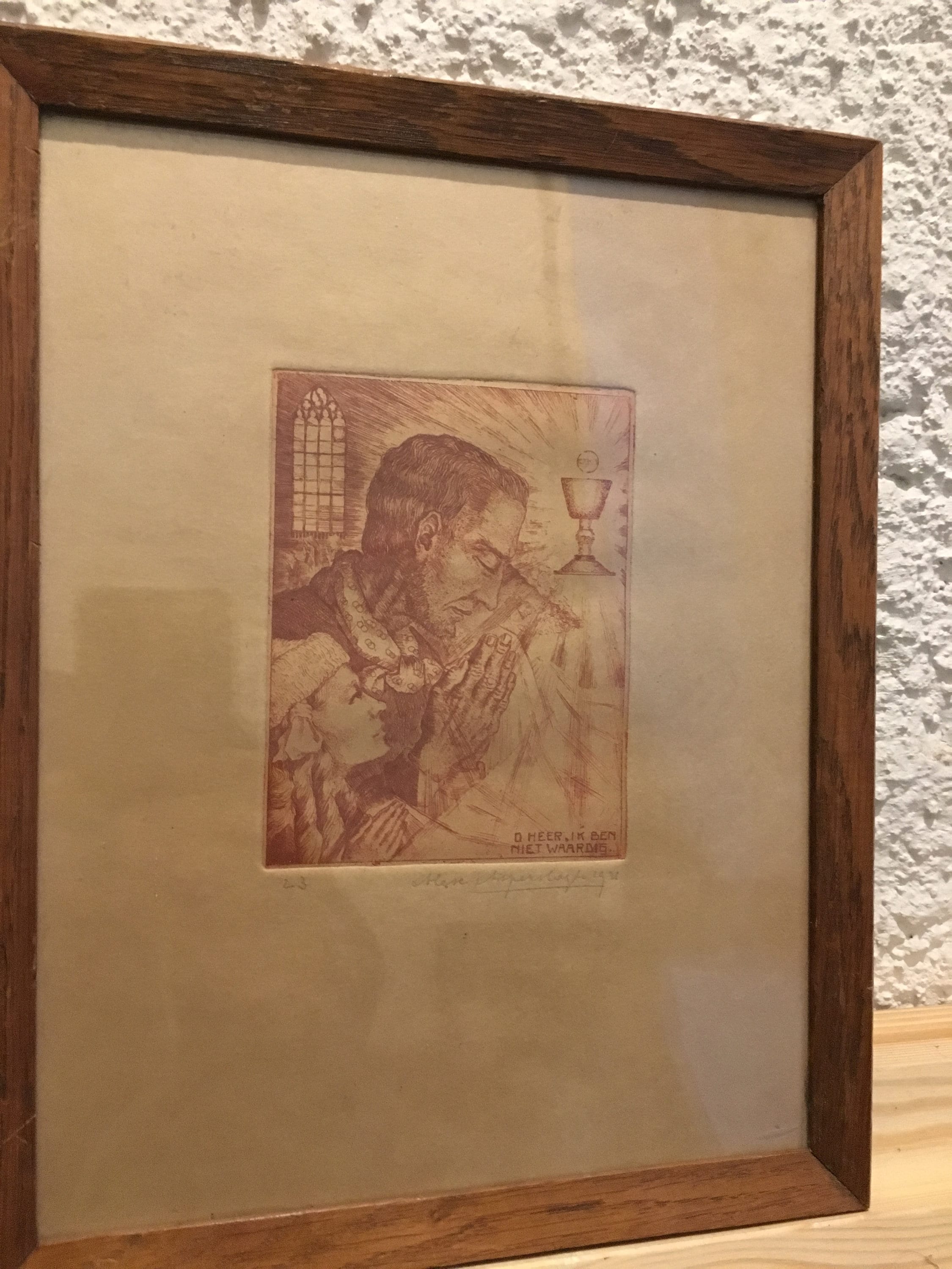 O Heer, Ik Ben Niet Waardig ETCHING 22 X 27 CM Signed 1921 - Etsy