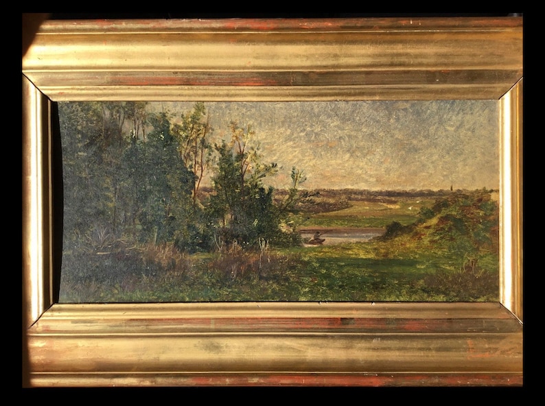 Beautiful Vintage Landscape Painting by Listed Famous Artist - Jules ...
