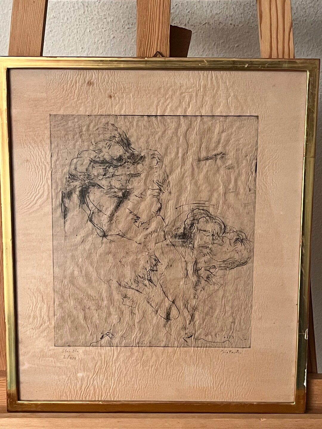 Etching of an Old Drawing Rare and Scarce to Find - Most Likely Famous ...