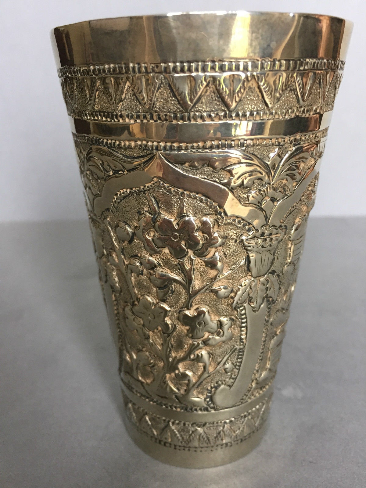 An Absolutely Stunning Solid Silver Drinking Cup or Beaker From ...