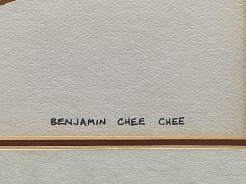 Benjamin Chee Chee Original Signed Framed Art Deco Goose - Etsy