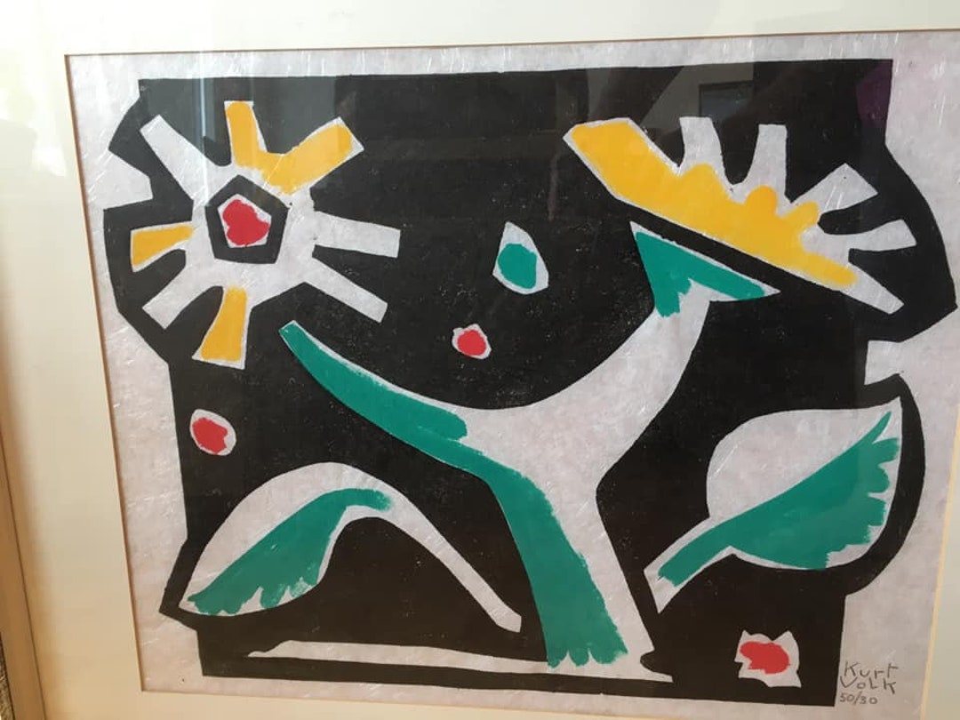 Kurt VOLK (1919-1993) Vintage Listed Swiss Artist Original Signed ...