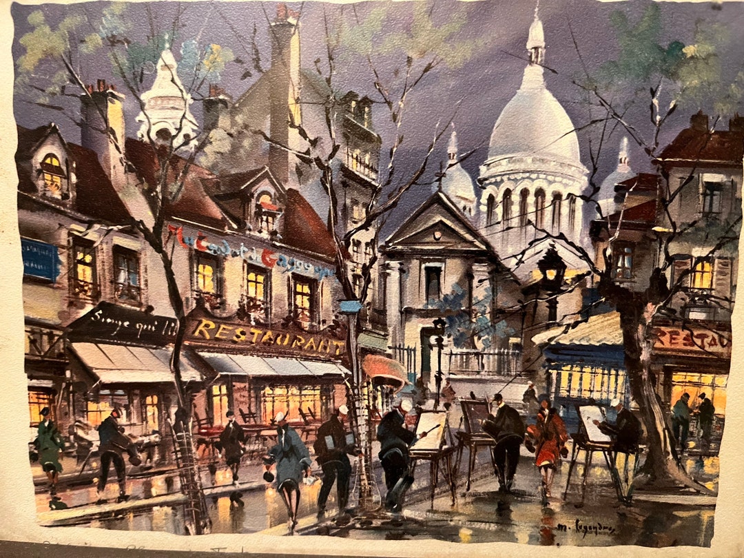 Maurice Legendre Postcard Small Framed French Postwar Painter 1928 Born ...