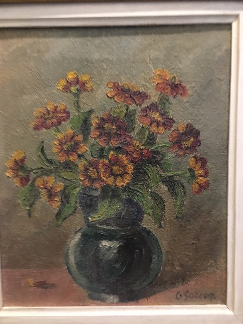 Charles Sodeur Oil on Canvas, Lucerne Painting, Still Life, ANTIQUE ...