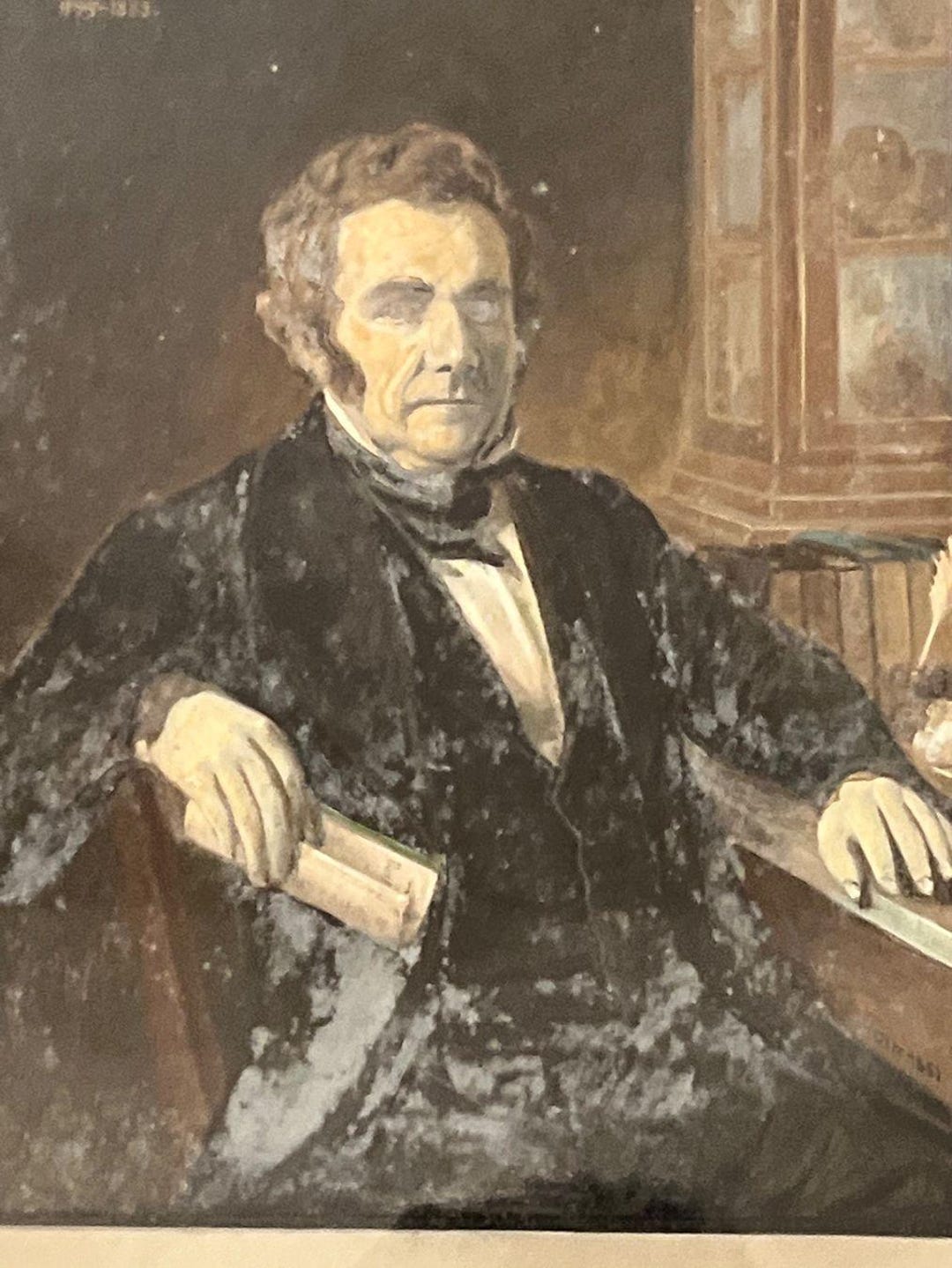 Antique Portrait of Peter Merian, Framed - Etsy