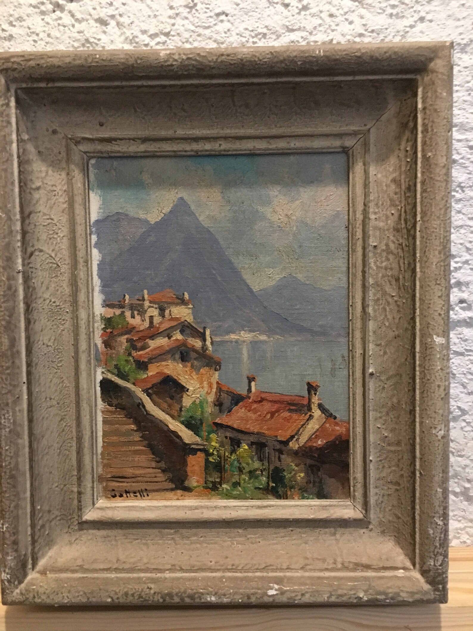 Gattelli Dardo (gottardo Gattelli) Italian Painter Signed Oil on Board ...