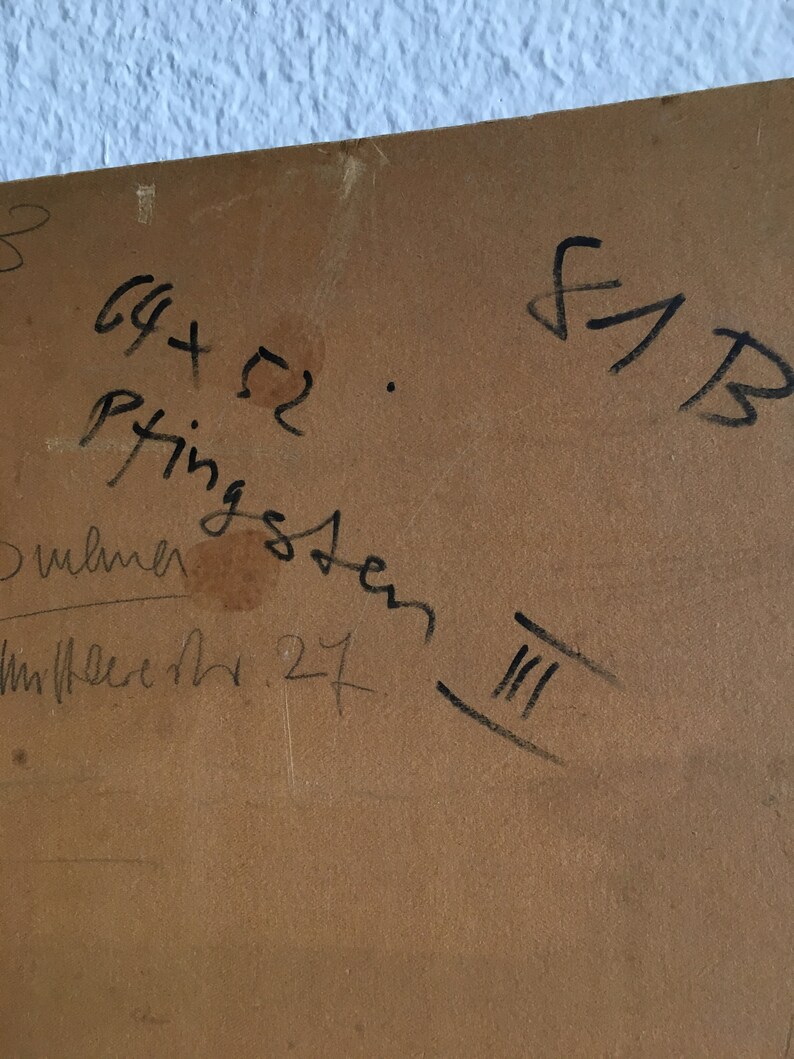 Swiss Artist : ERNST BUCHNER , Oil on Canvas , Floral Painting, Signed ...