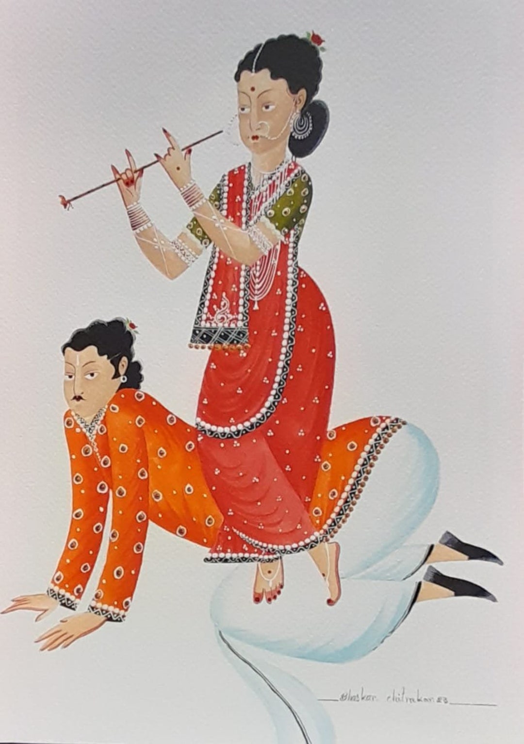 Bhaskar Chitrakar - Kalighat Style - Patachitra Art - Emerging Indian ...