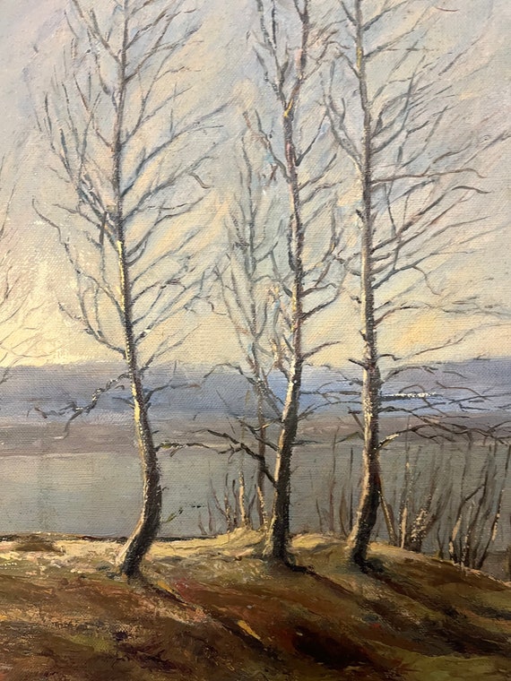 A Very Old Rare Antique Landscape Painting by M BLUM . - Etsy