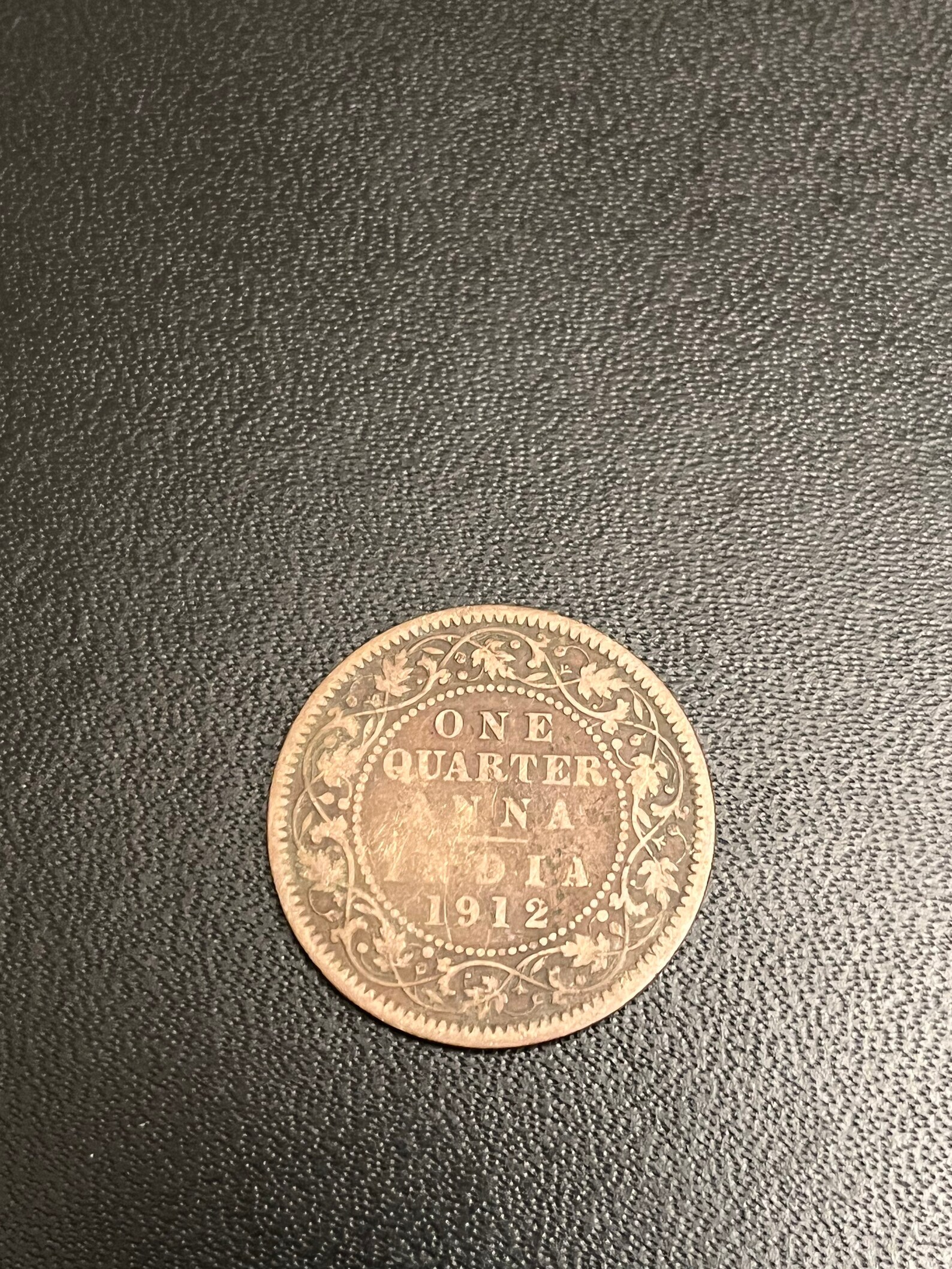 Bronze One Quarter Anna Coin of King George V of Calcutta (kolkata ...