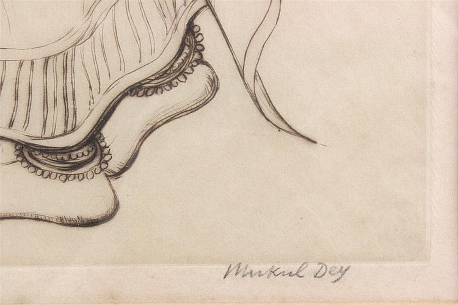 MUKUL CHANDRA DEY (indian 1895-1989) Famous India Artist , Framed ...