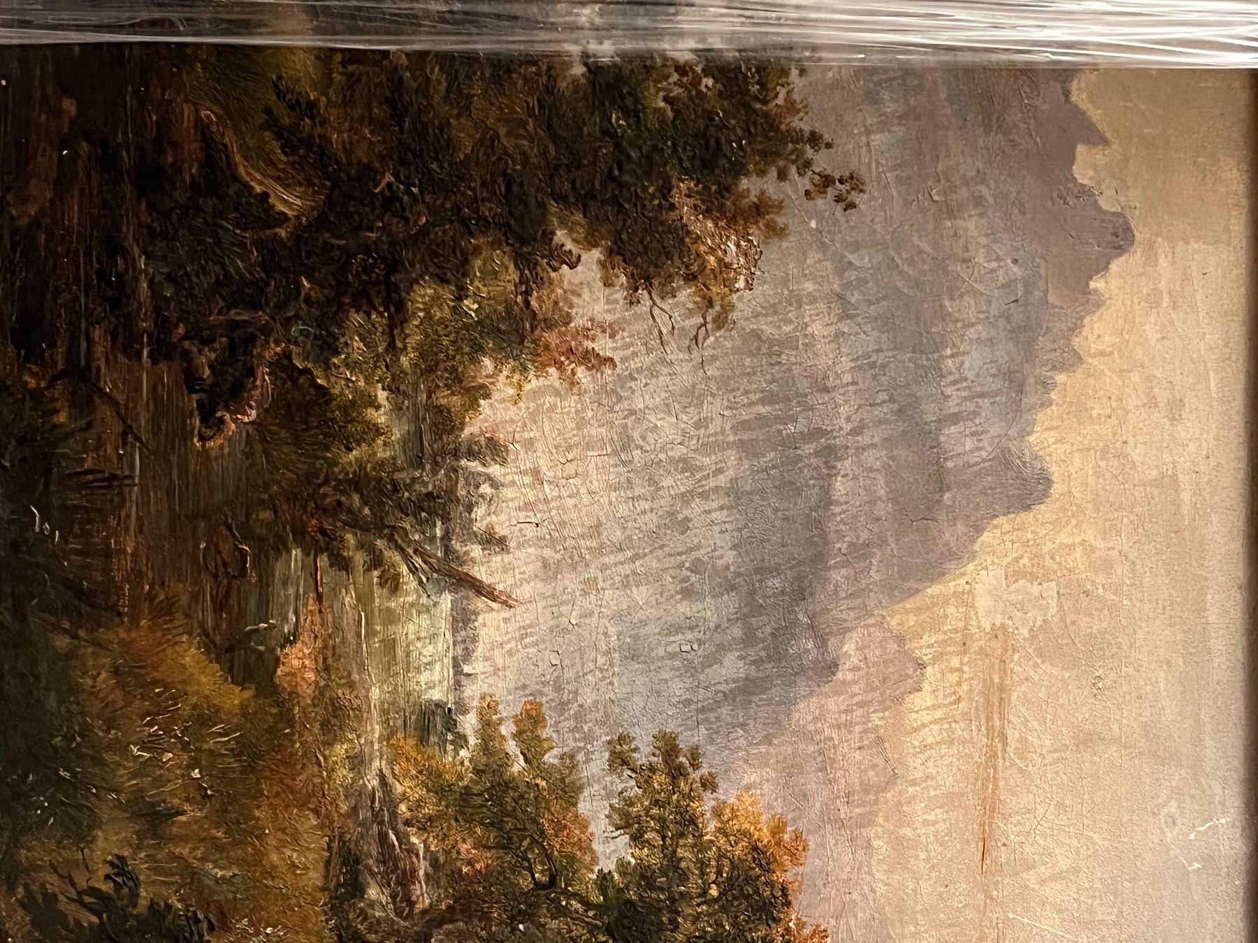 VERY OLD Antique Framed Oil Painting - Landscape Scene - Etsy