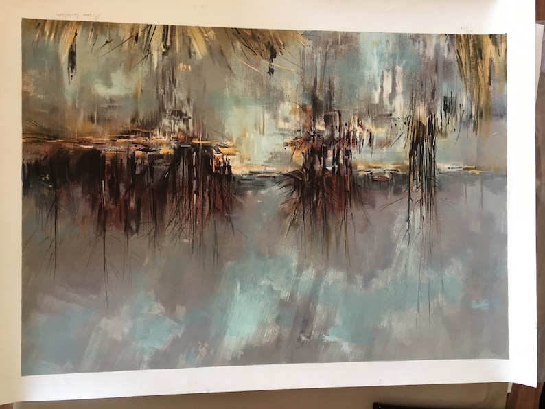 Pierre Letellier, French (1928 - 2000) - COLORED Original Lithograph ...