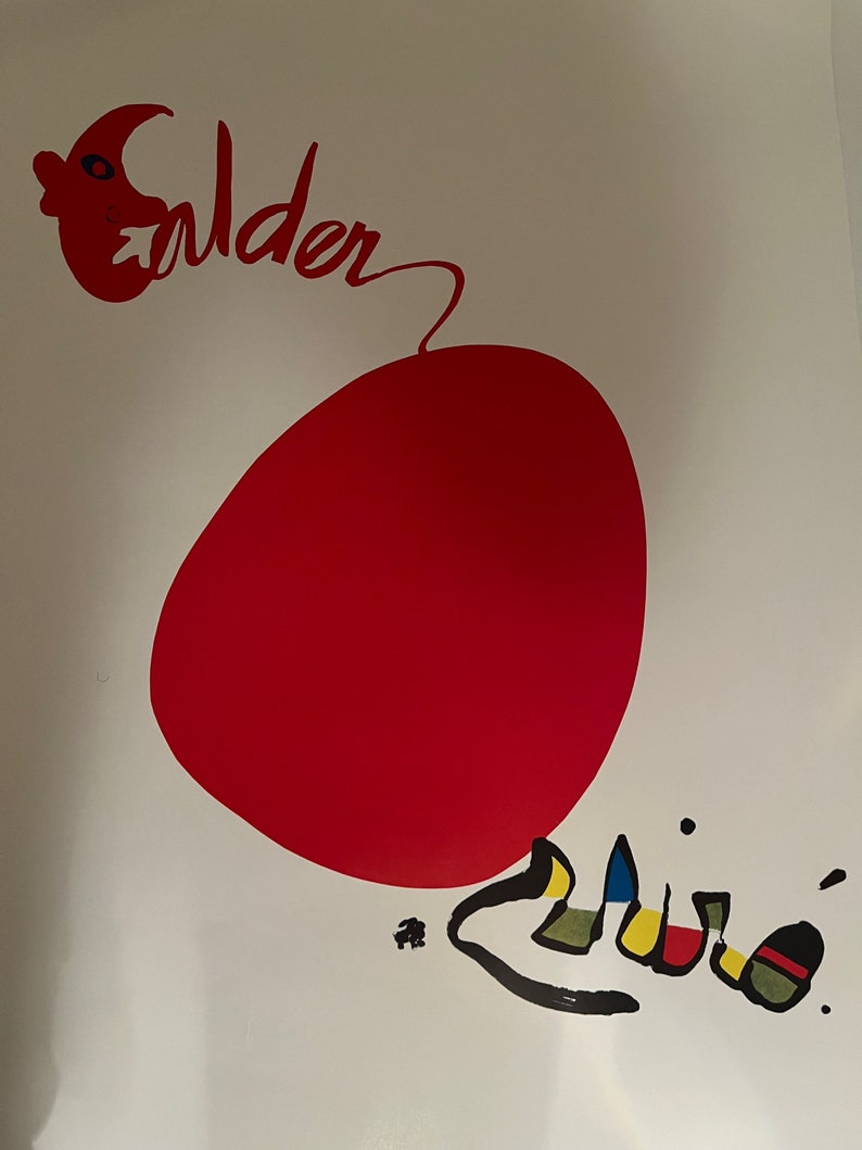 ALEXANDER CALDER - Large Size Poster Published Feb/march 1989 Galeria ...