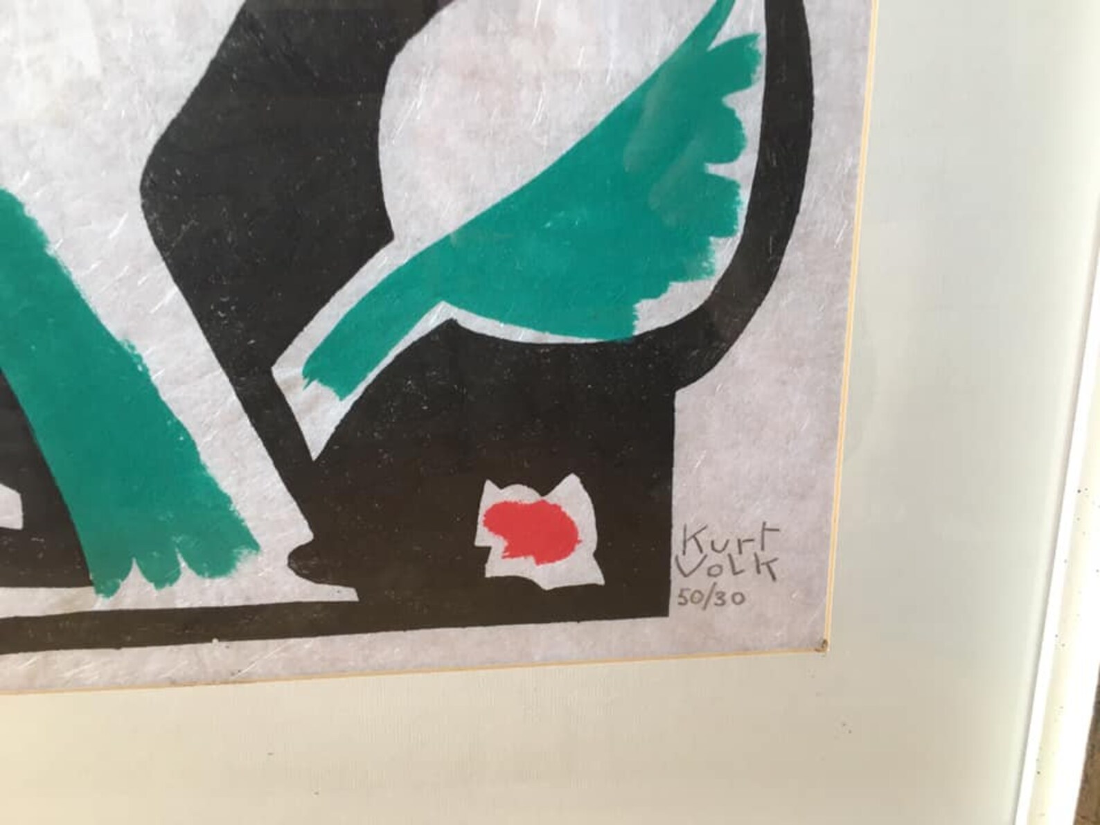 Kurt VOLK (1919-1993) Vintage Listed Swiss Artist Original Signed ...