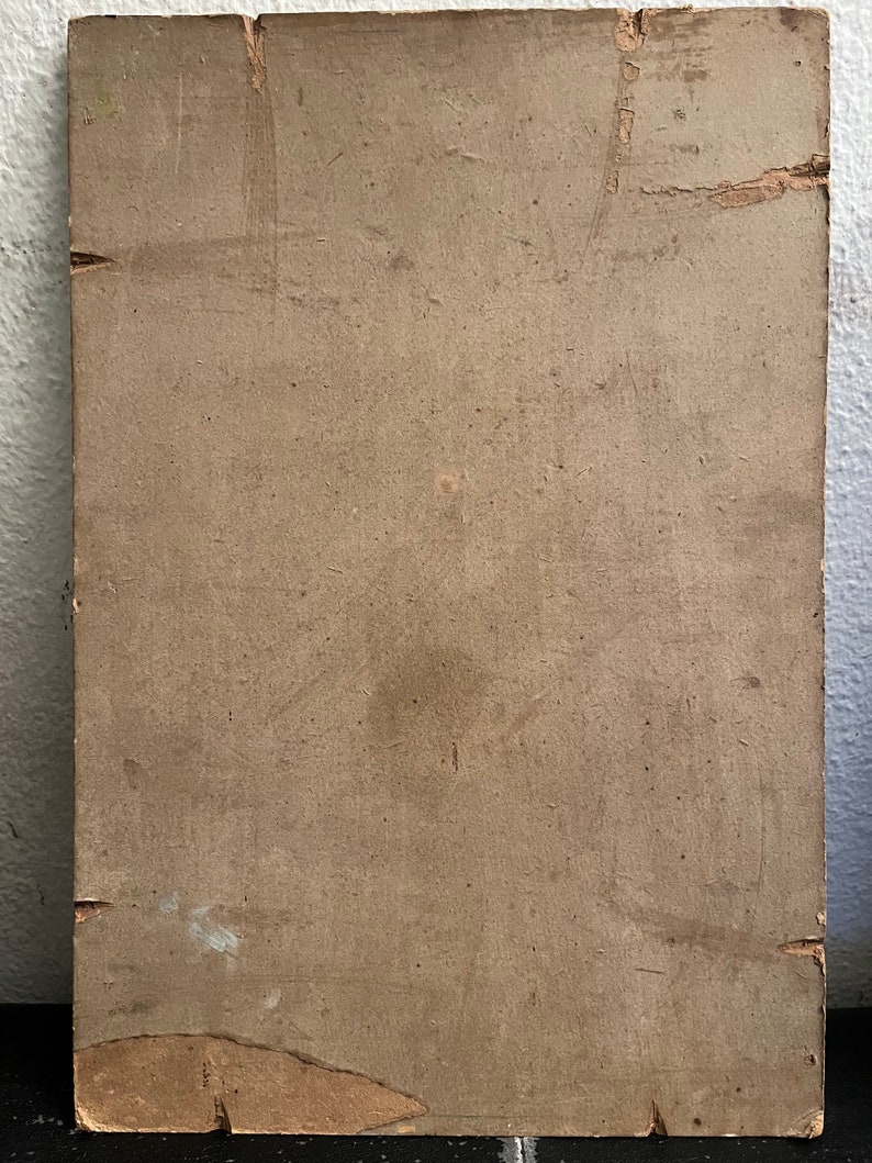 Monogrammed JM Artist Original Art Oil on Board 1906 - Etsy