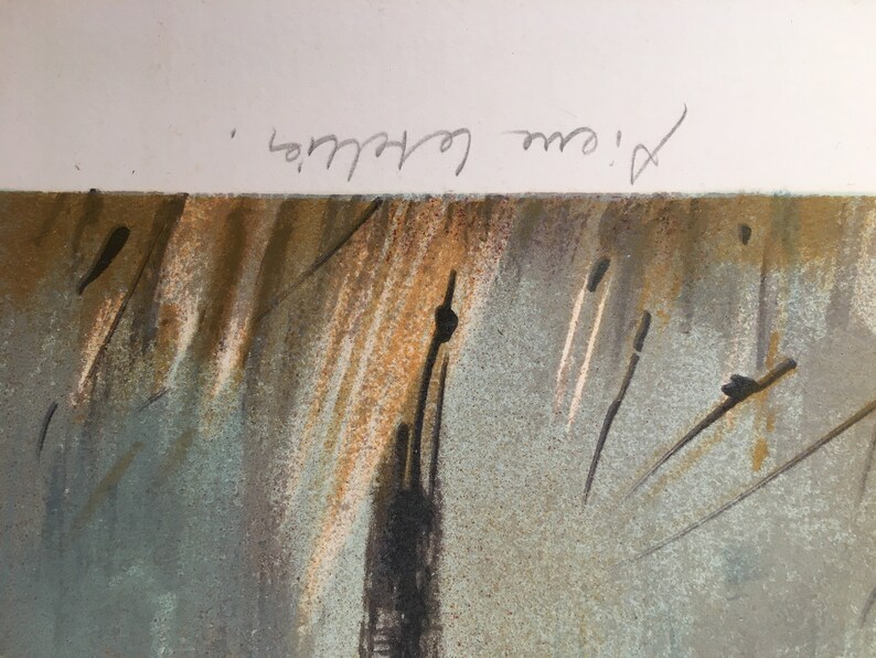 Pierre Letellier, French (1928 - 2000) - COLORED Original Lithograph ...