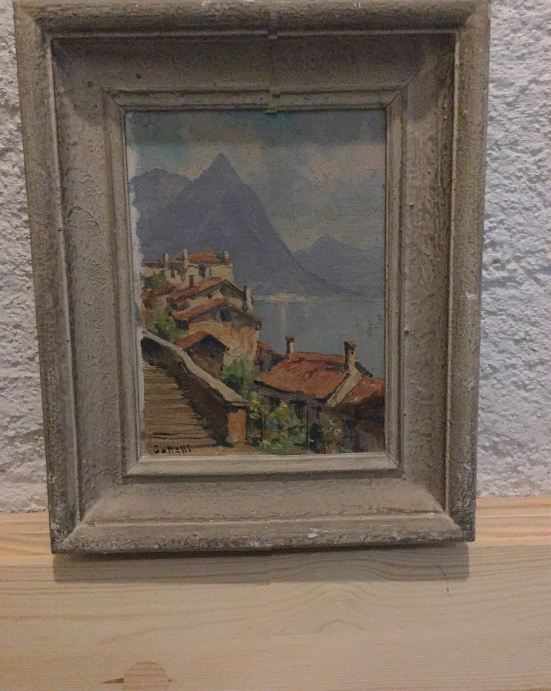 Gattelli Dardo (gottardo Gattelli) Italian Painter Signed Oil on Board ...