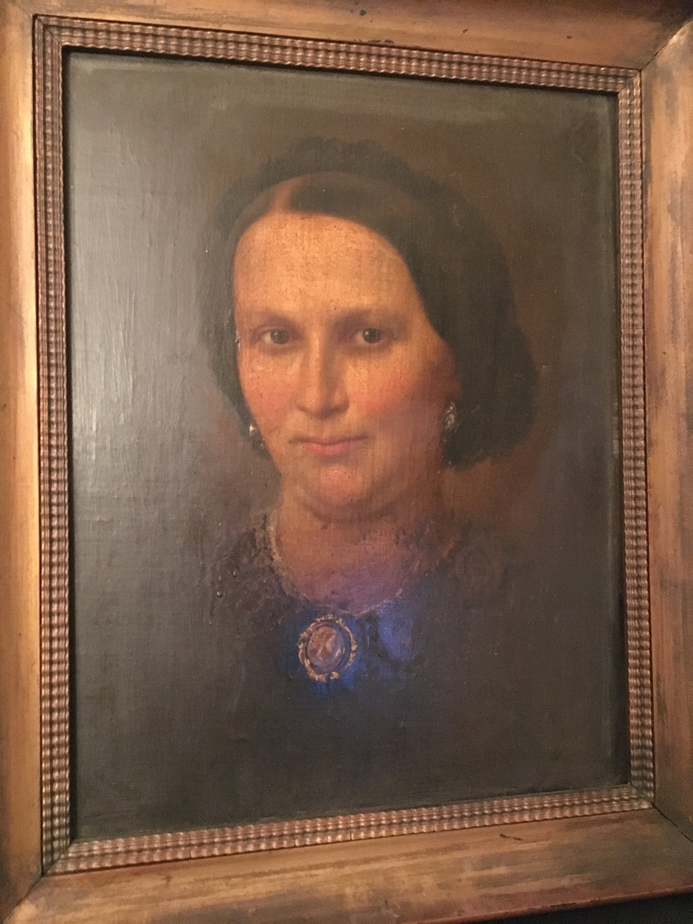 Portrait of a Beautiful Queen Lady - Impressive Painting - Oil on Board ...