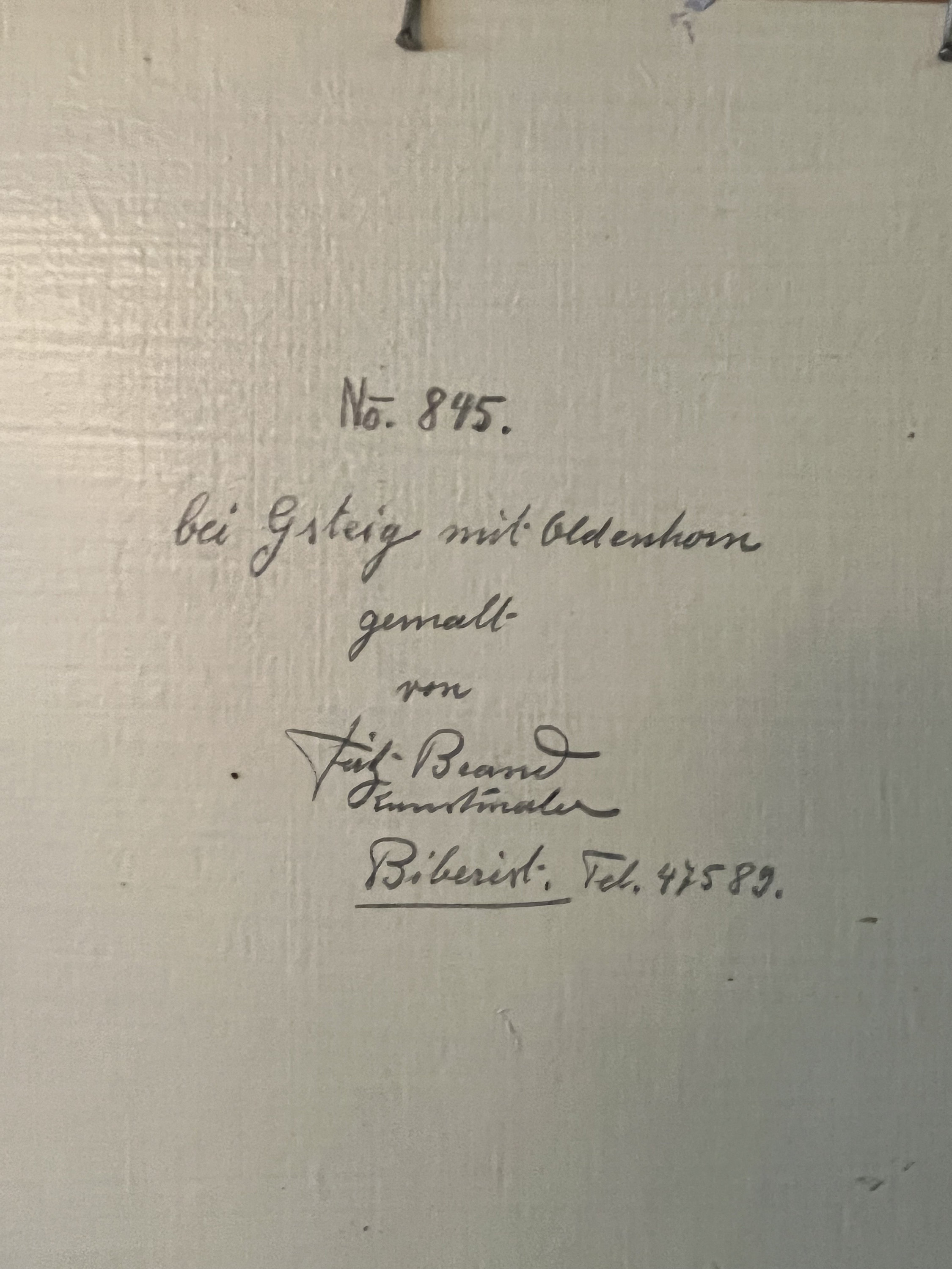 Fritz Brand, the Famous Swiss Alps Landscape Painting 1951 - Etsy