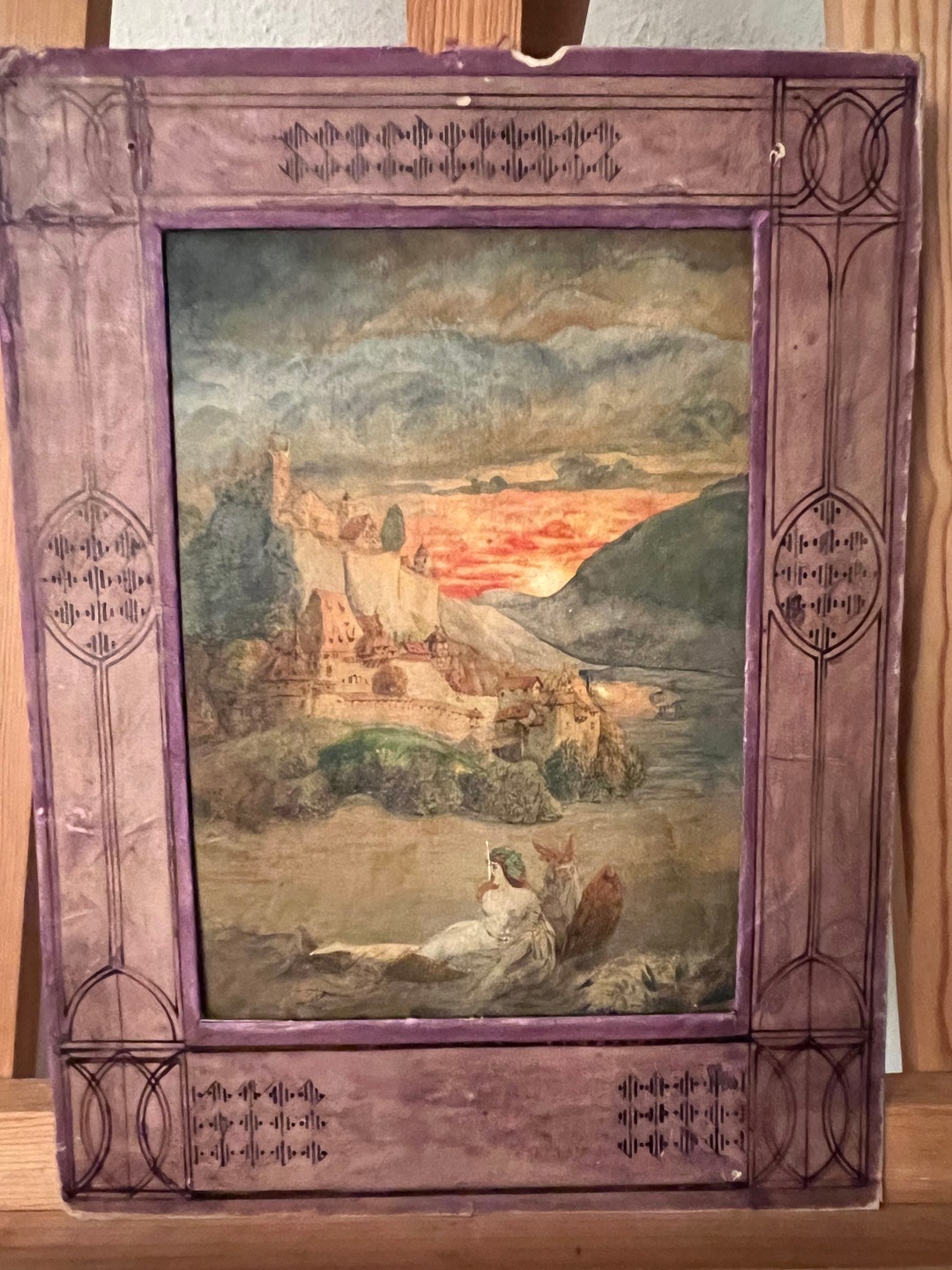 A Very Rare Watercolor Drawing With Historical Inscriptions - Etsy