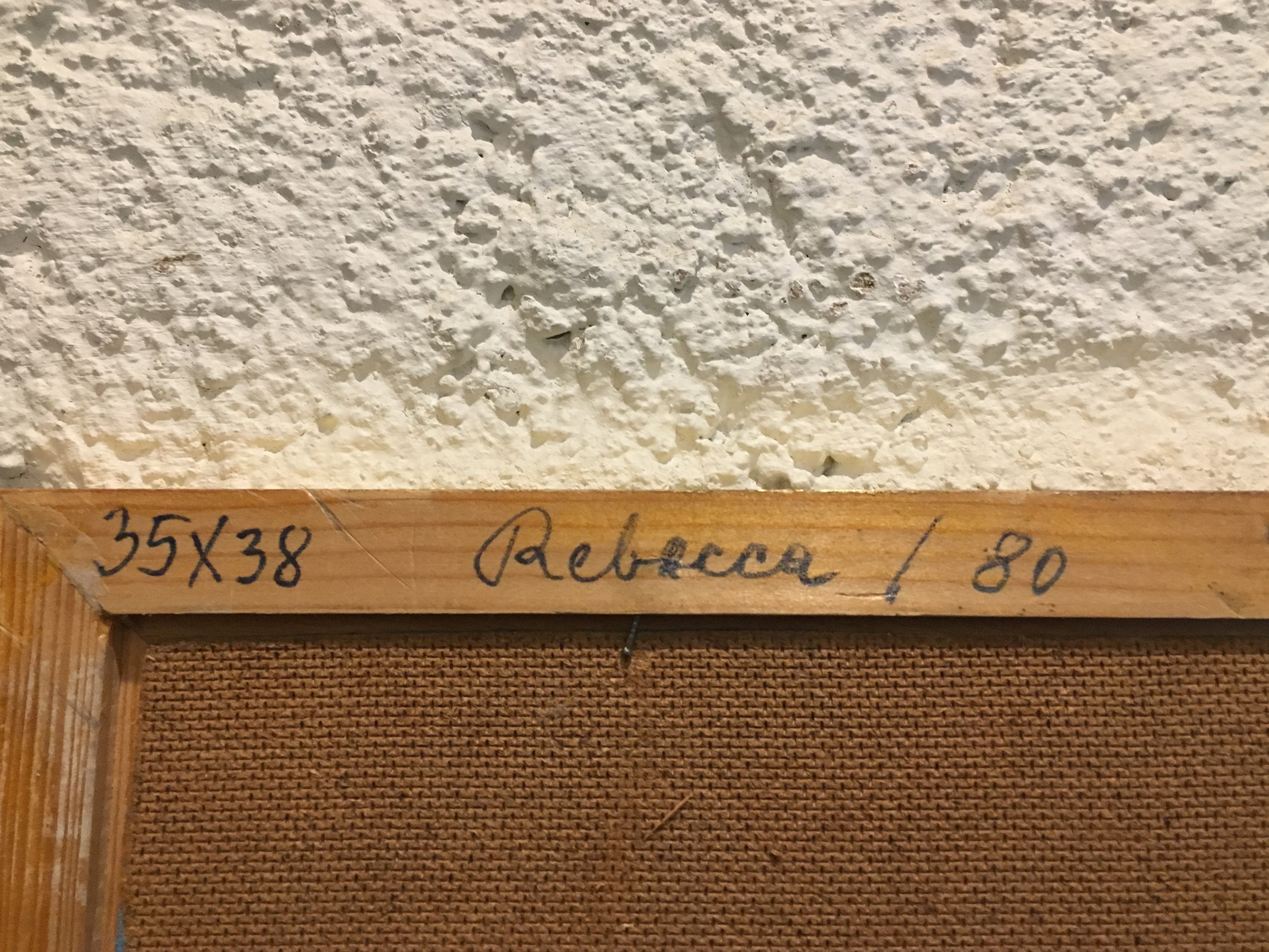 Eva BLUM (1918-1997) Naive Art Title> REBECCA Signed. Dated Very Well ...