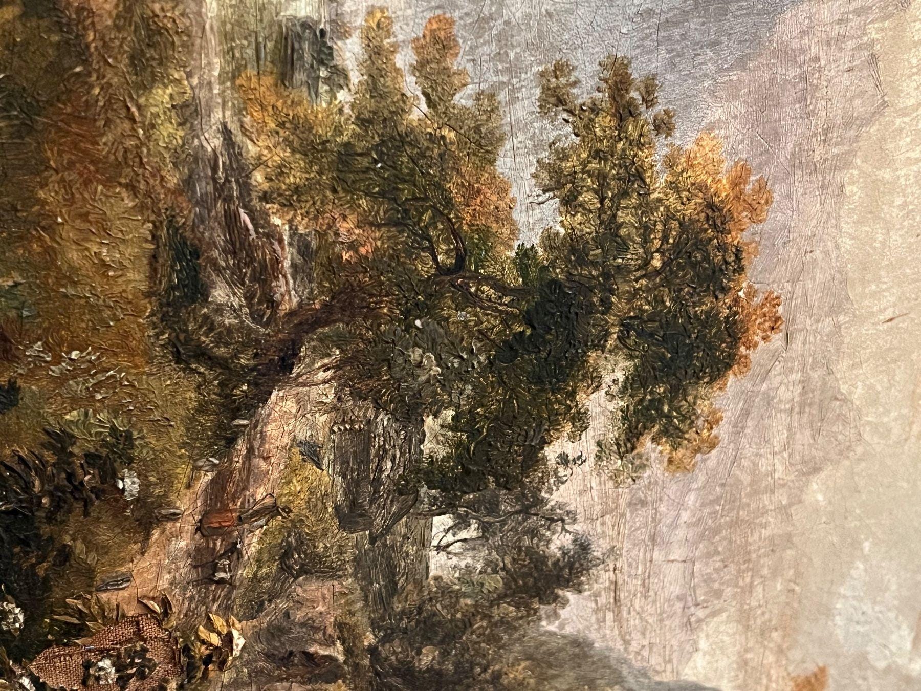 VERY OLD Antique Framed Oil Painting - Landscape Scene - Etsy
