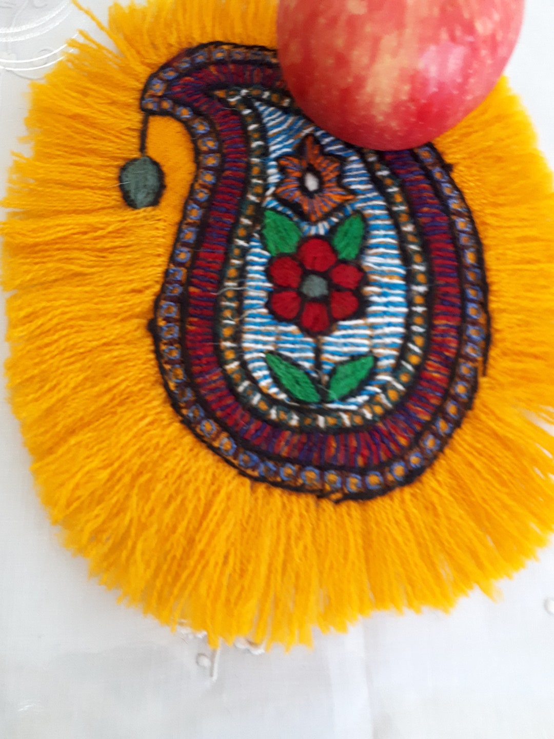 Embroidery coasters .persian needlework art . table decoration - Etsy.de