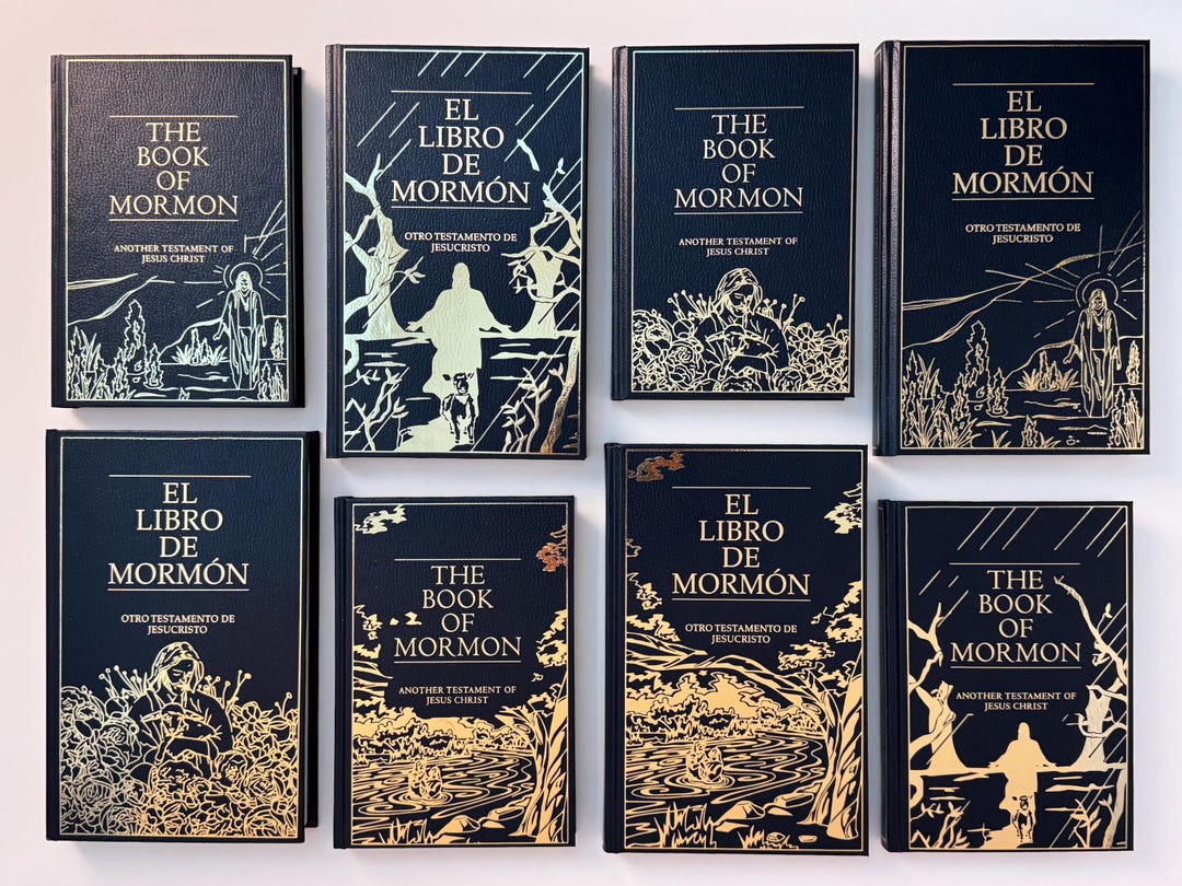Gold Foiled Book of Mormon Cover - Etsy