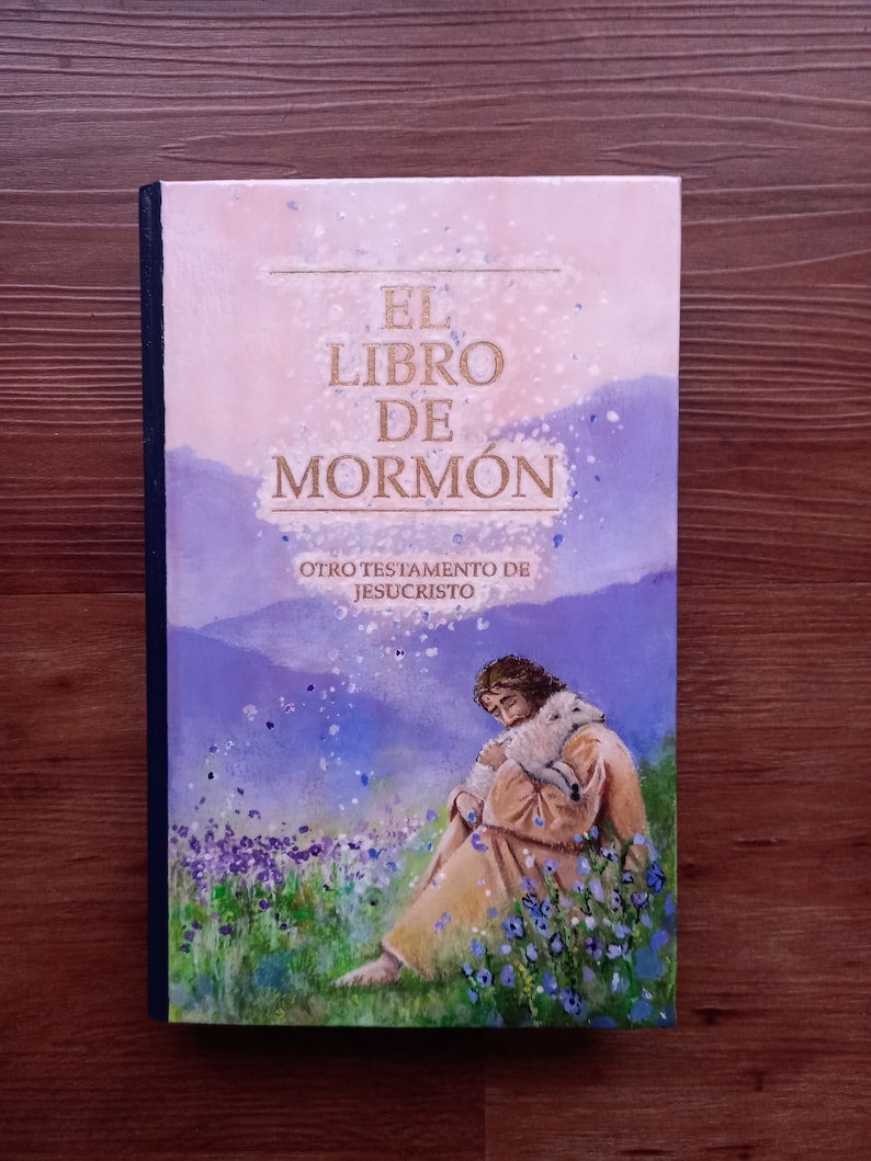 Custom Painted Book of Mormon - Front Cover Only - Etsy