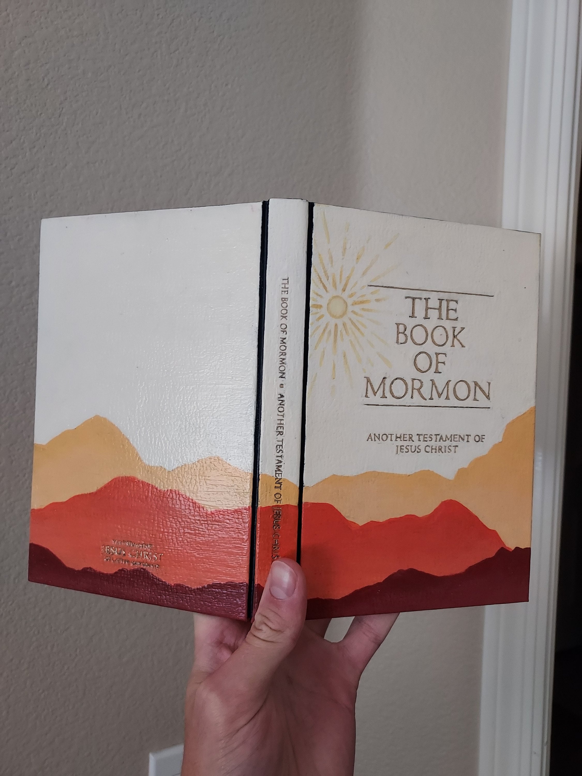Custom Painted Book of Mormon Full Cover - Etsy