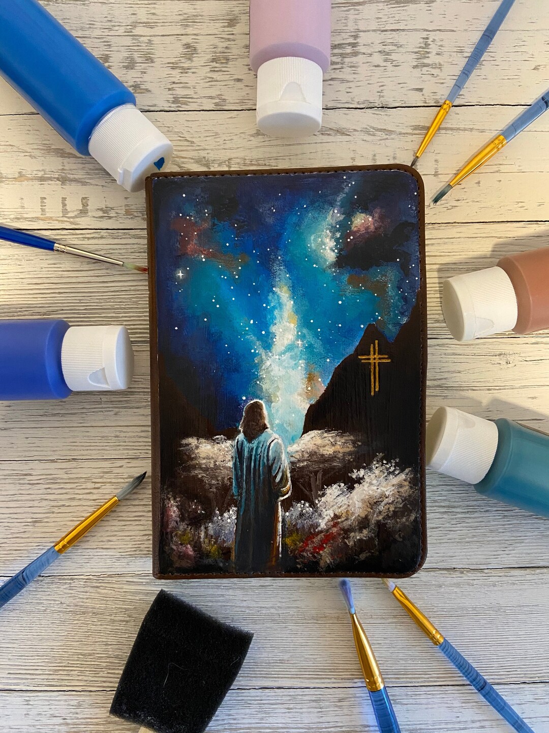 Custom Painted Bible - Front Cover Only - Etsy