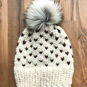 Heart Beanie - Etsy