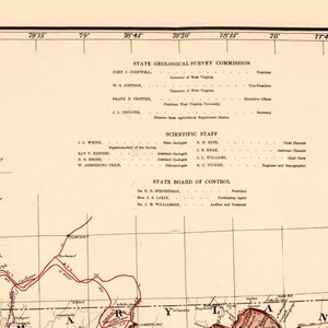1917 West Virginia Map Showing the Railroad System. Restored and ...