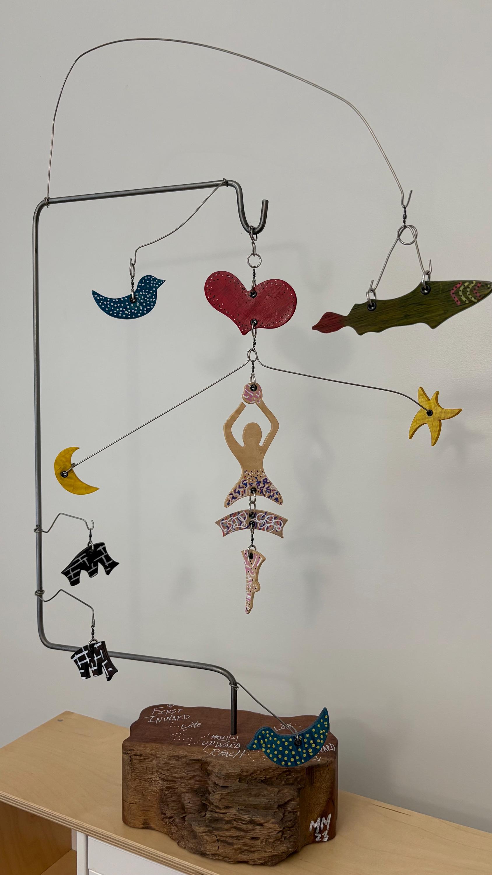 Ballerina Mobile, Modern Folk Art Sculpture - Etsy