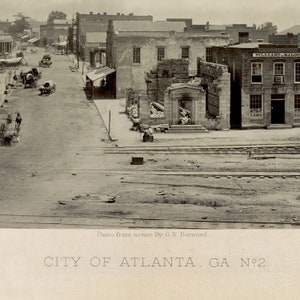 1864, Old Photograph of Atlanta Georgia, Atlanta Georgia, Old Atlanta ...