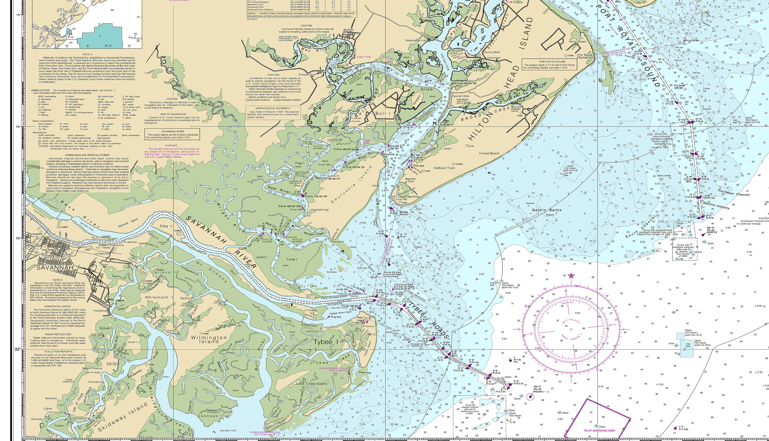 1983 Savannah River Map Savannah Georgia Map Print Produced - Etsy