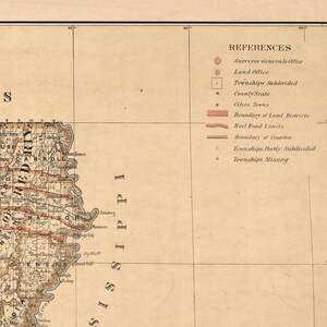 1876, Louisiana, Louisiana Map, Old Louisiana Map, Gulf of Mexico ...