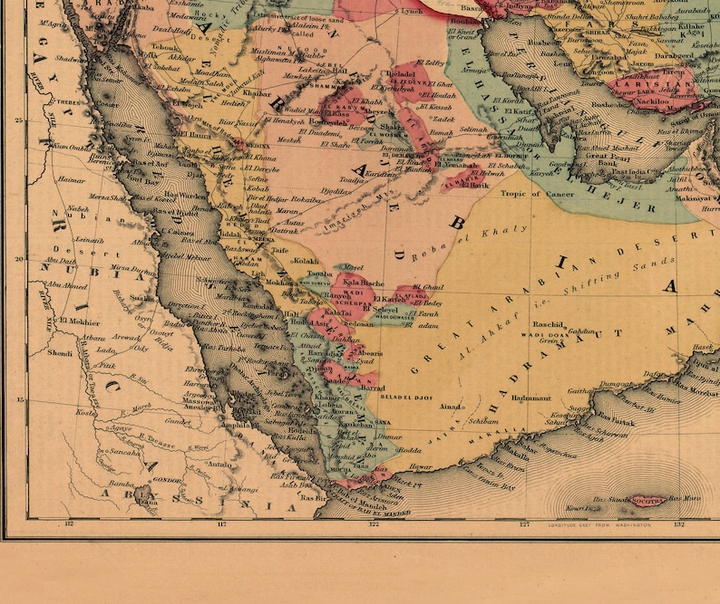 1855 Iran Persia Afghanistan Baluchistan Iran Map Old - Etsy