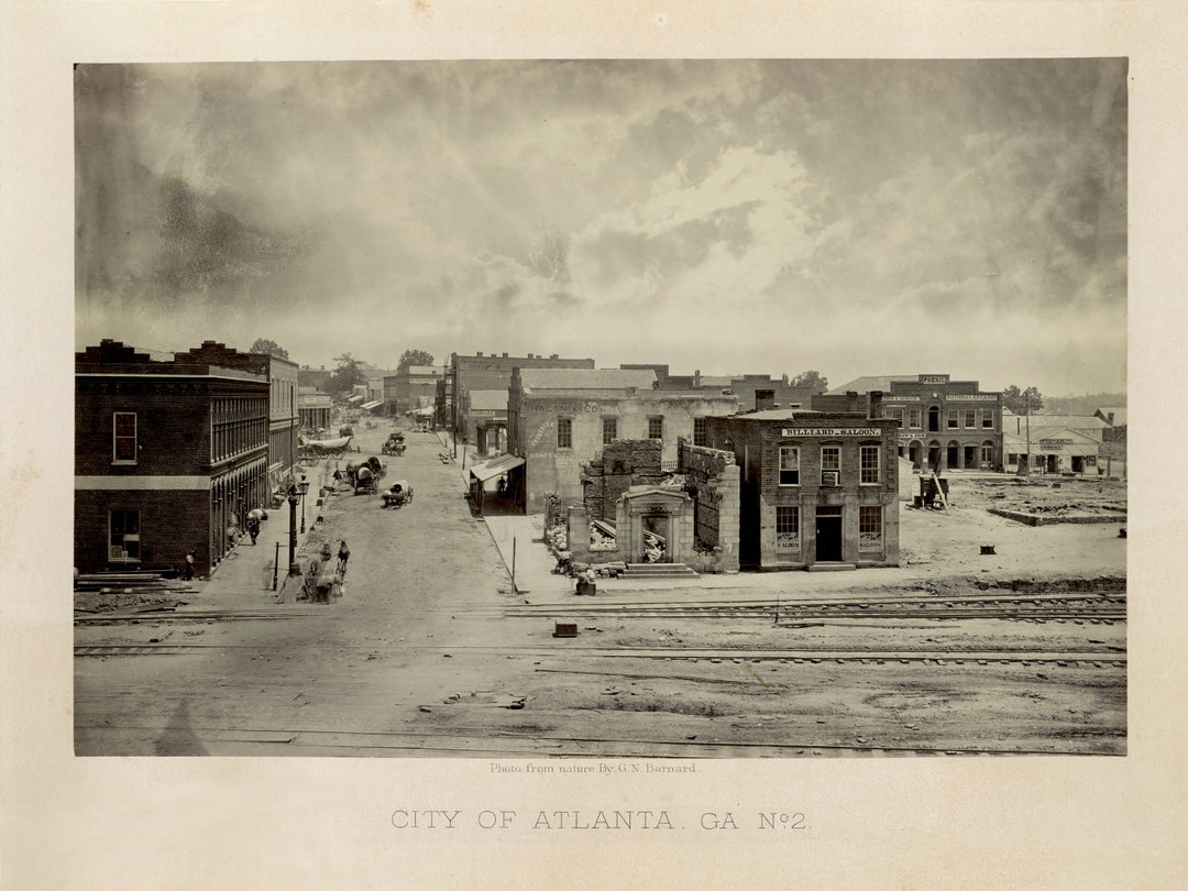 1864, Old Photograph of Atlanta Georgia, Atlanta Georgia, Old Atlanta ...