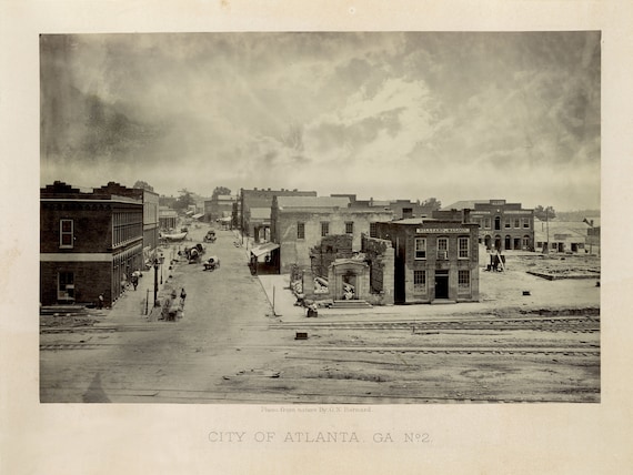 1864 Old Photograph of Atlanta Georgia Atlanta Georgia Old | Etsy