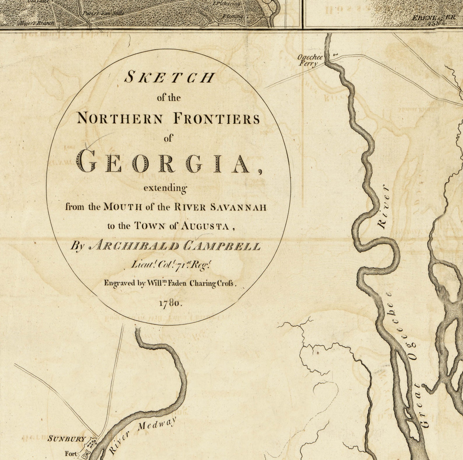 1780 Savannah Map Georgia Map Old Savannah Map Augusta - Etsy