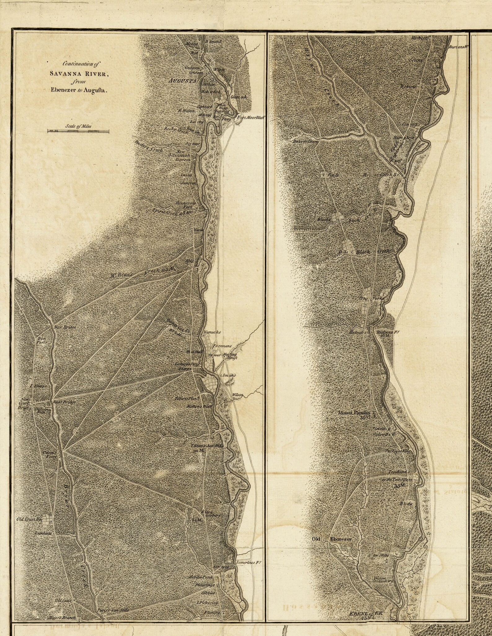 1780, Savannah Map, Georgia Map, Old Savannah Map, Augusta Georgia ...