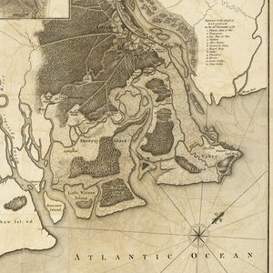 1780, Savannah Map, Georgia Map, Old Savannah Map, Augusta Georgia ...