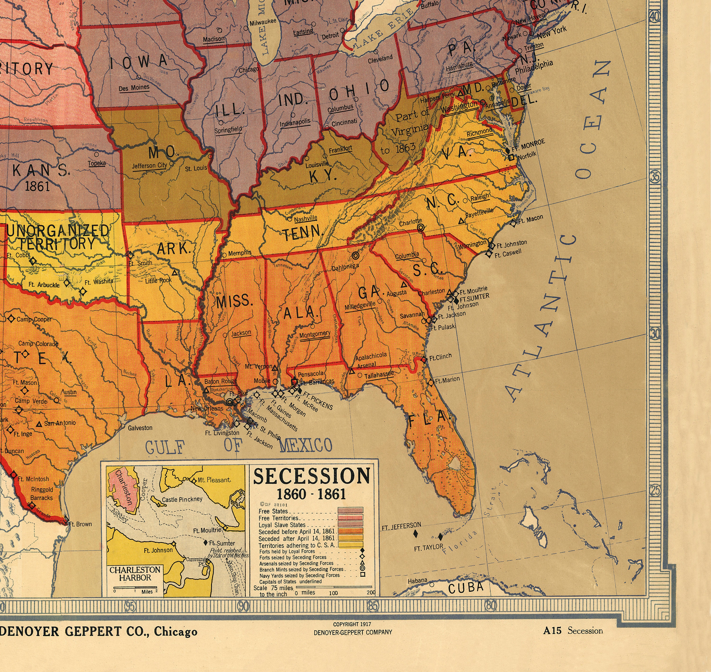 Secession Map 1861