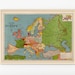 1925 Europe Map Print Produced From Old Europe Map Vintage - Etsy