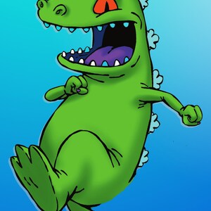 Pin the Tail on Reptar Party Game. - Etsy Canada